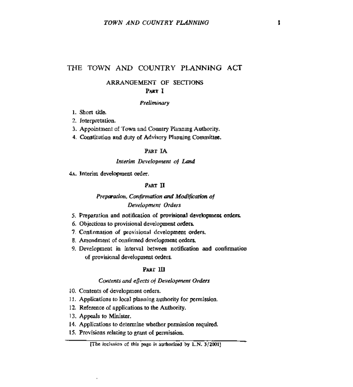 Town and Country Planning Act: Comprehensive Section Overview - Studocu