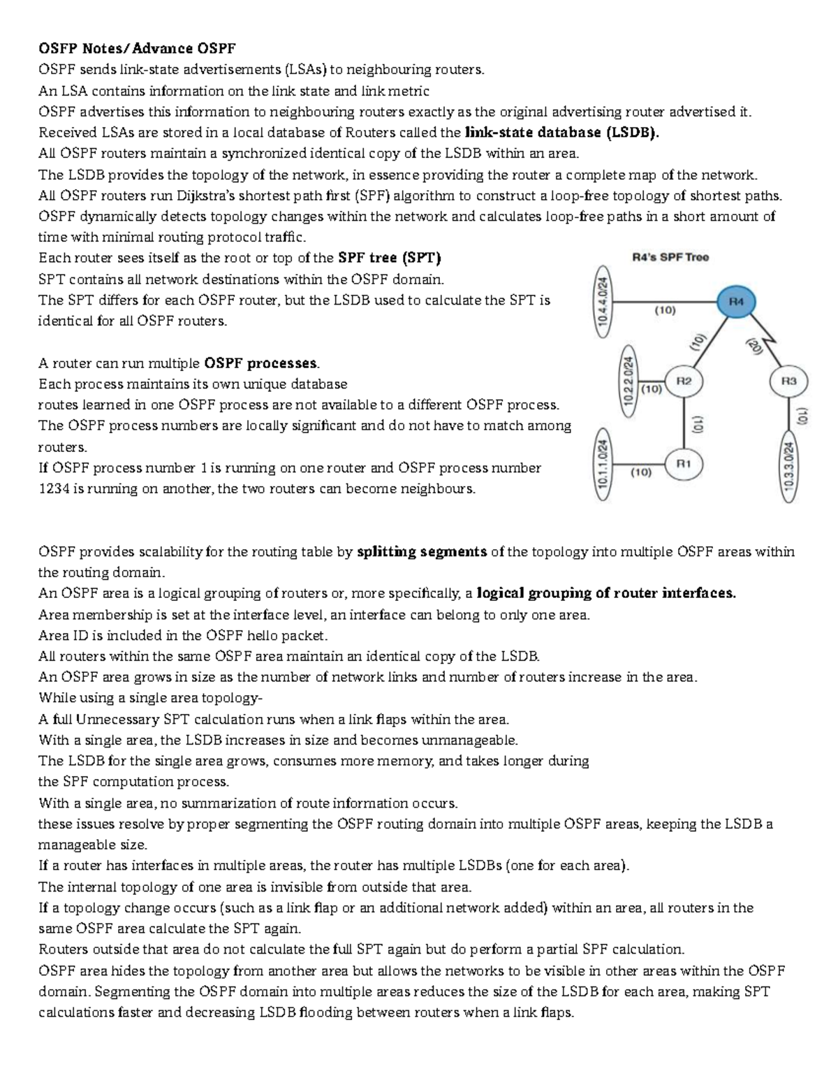 OSFP OSPF Deep Dive: Study Notes for Exam 1769675231 - Studocu