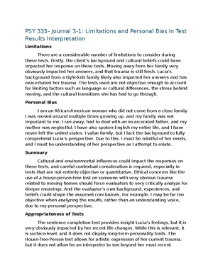 PSY 315 Journal 6-2 - Journal 6-2: Reputable Sources Resource ...