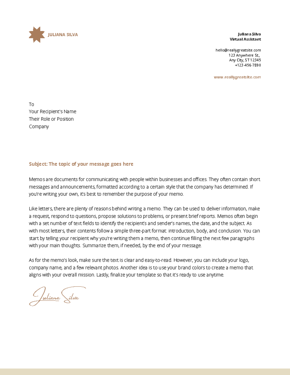 Memo Writing Guide for Virtual Assistants (Course Code: INB 747) - Studocu