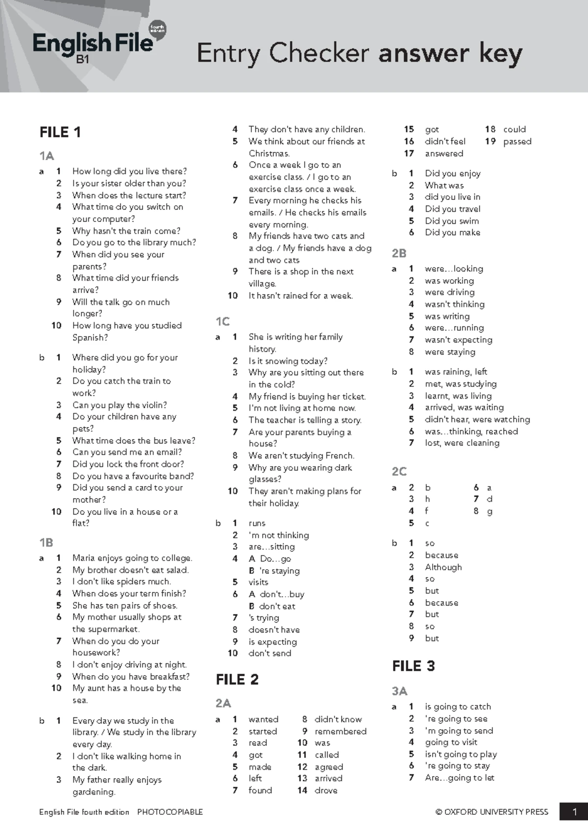 World English 3ed 1 workbook answer key www - T-218 Workbook Answer Key ...