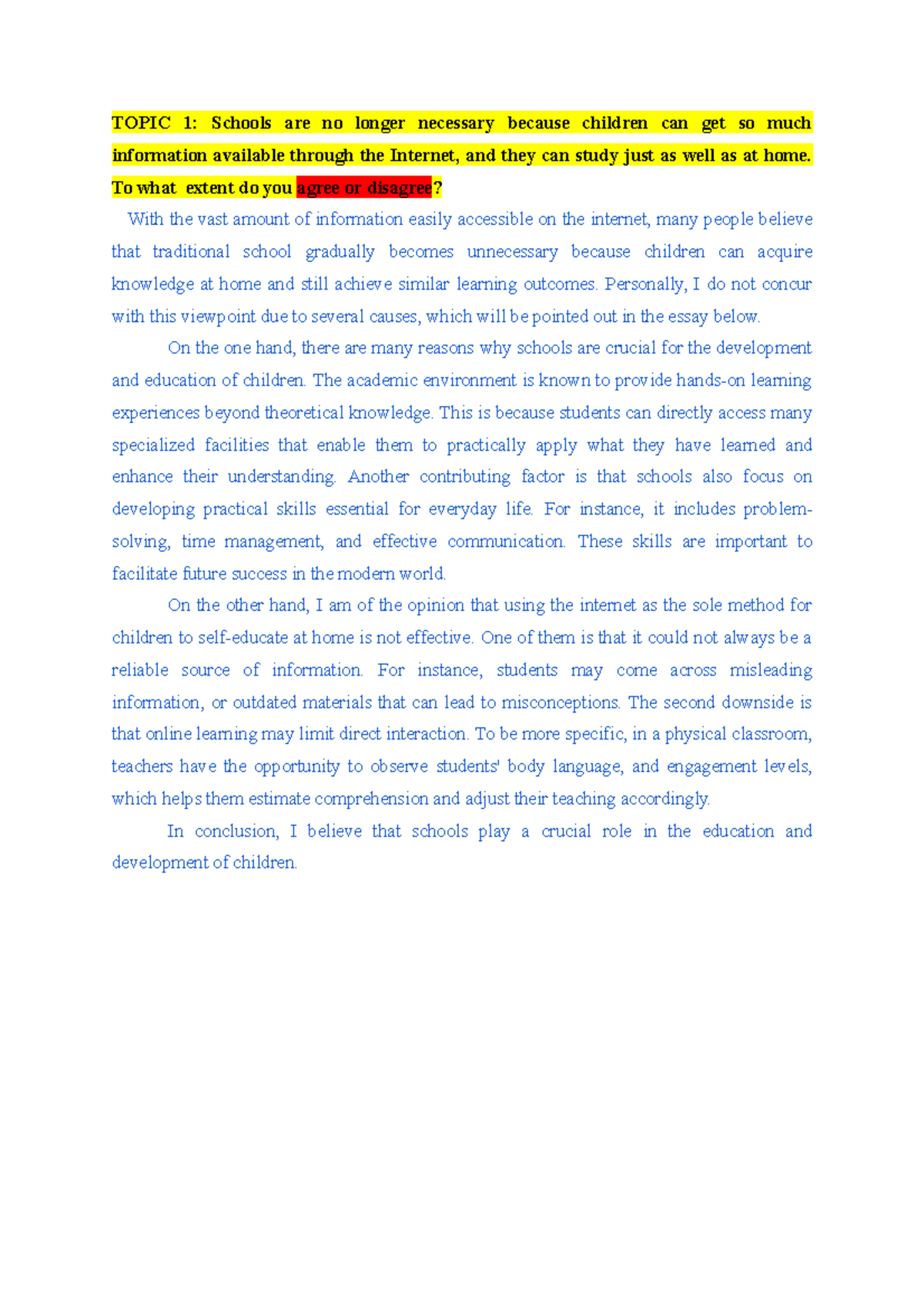 Essay Notes for GEP7: The Role of Schools, Technology, and Food ...