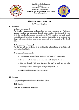 ARTS-10 Q4 M1 - arts - 10 Arts 10 Quarter 4 - Module 1 Theatrical Forms ...