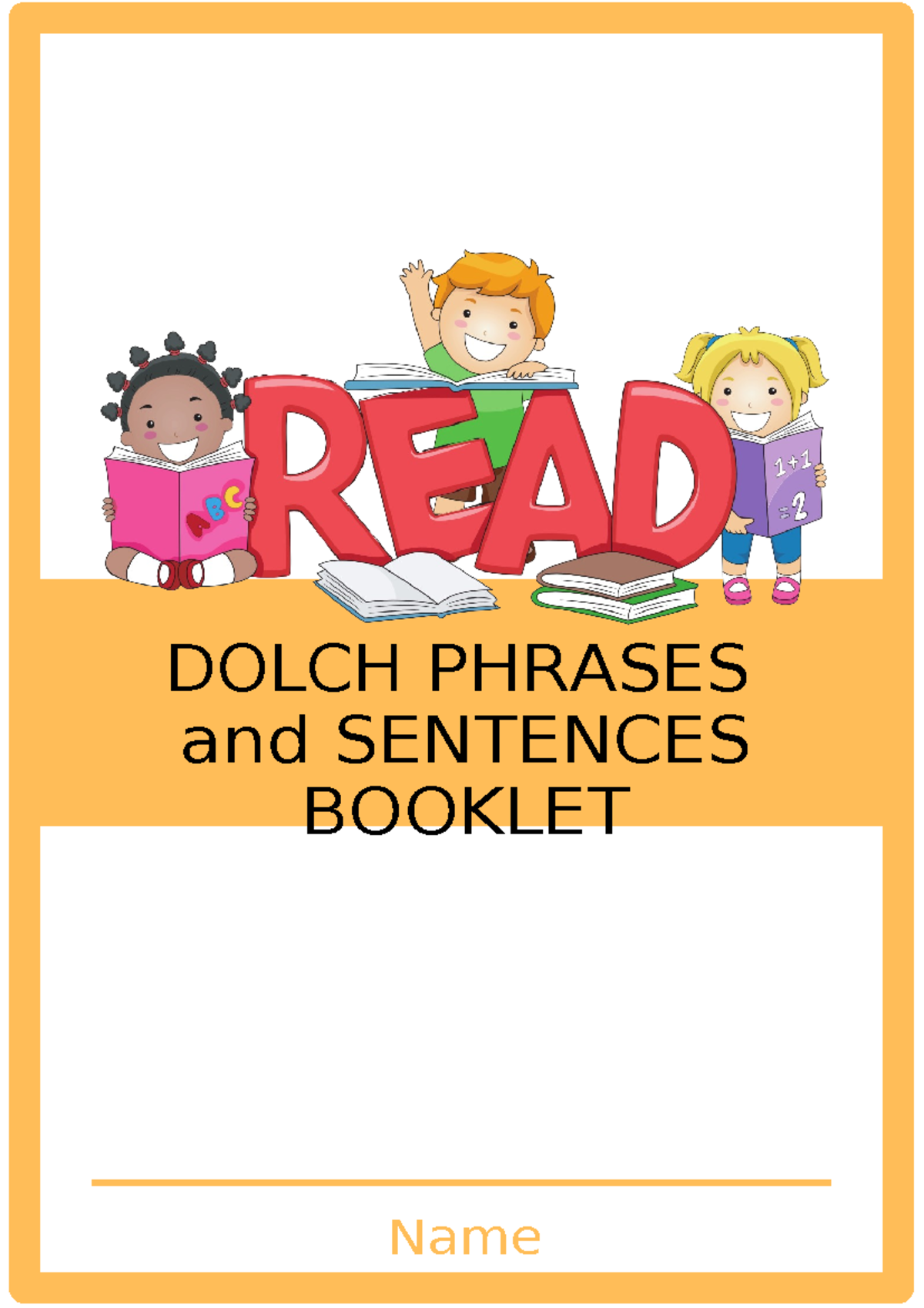 Dolch Phrases and Sentences Booklet - Comprehensive Lists and Examples ...