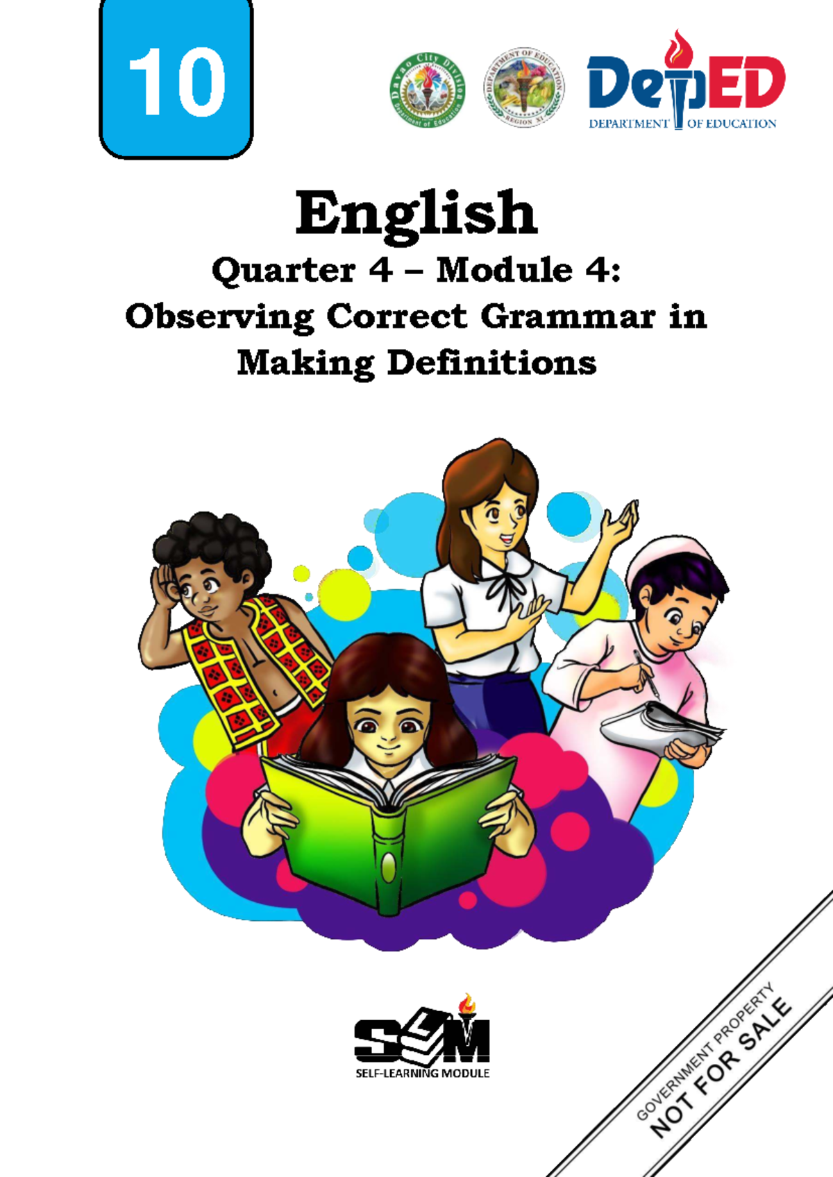 Q4-English 10 Module 4: Mastering Grammar in Definitions - Studocu