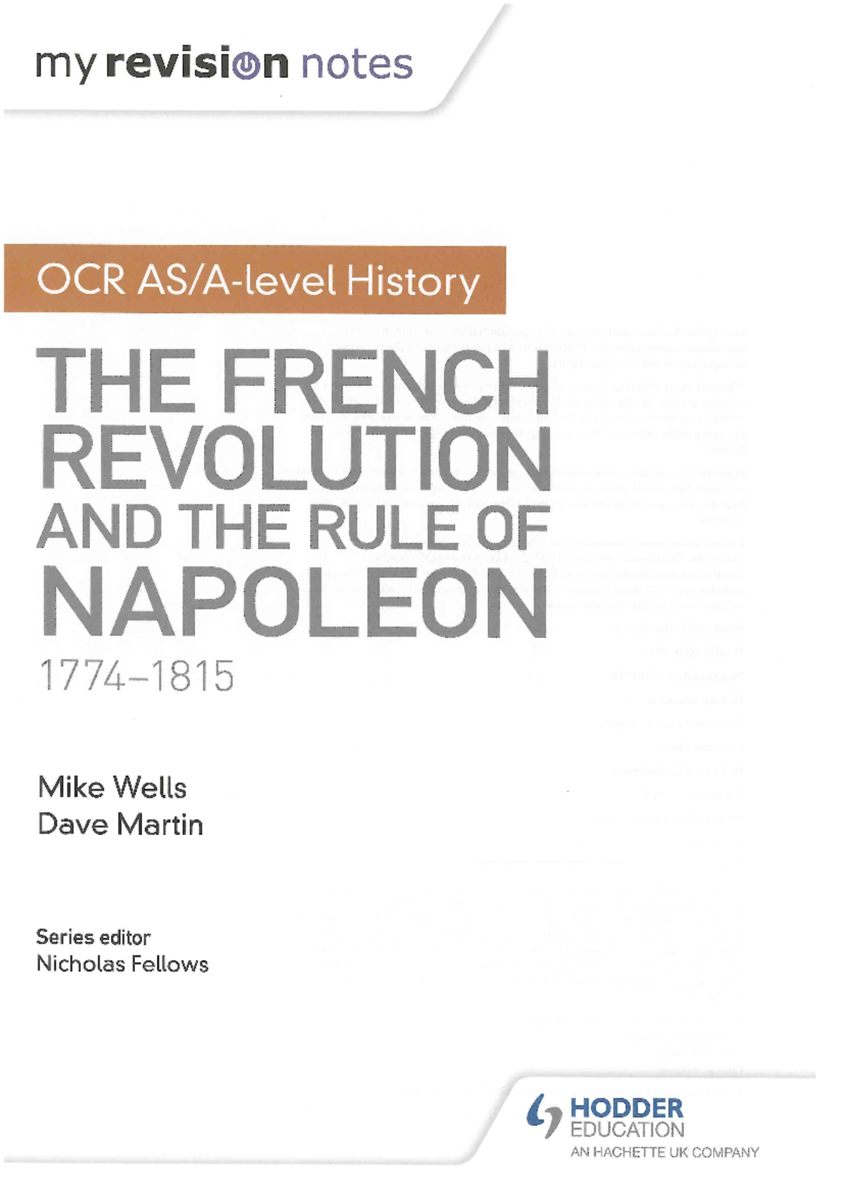 OCR AS A Level History: The French Revolution & Napoleon (1774-1815 ...