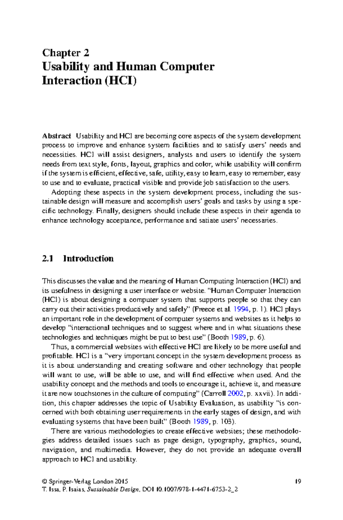 Chapter 2: Usability and Human-Computer Interaction (HCI) Insights ...