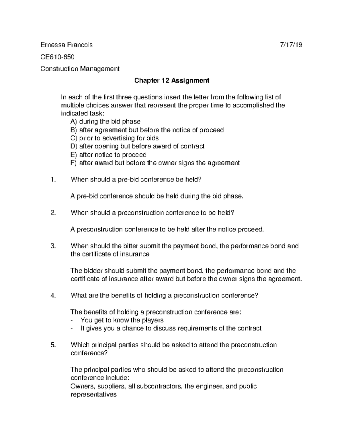 Chp12 Assignment - Chapter 12 Homework for EM 632 - Warning: TT ...