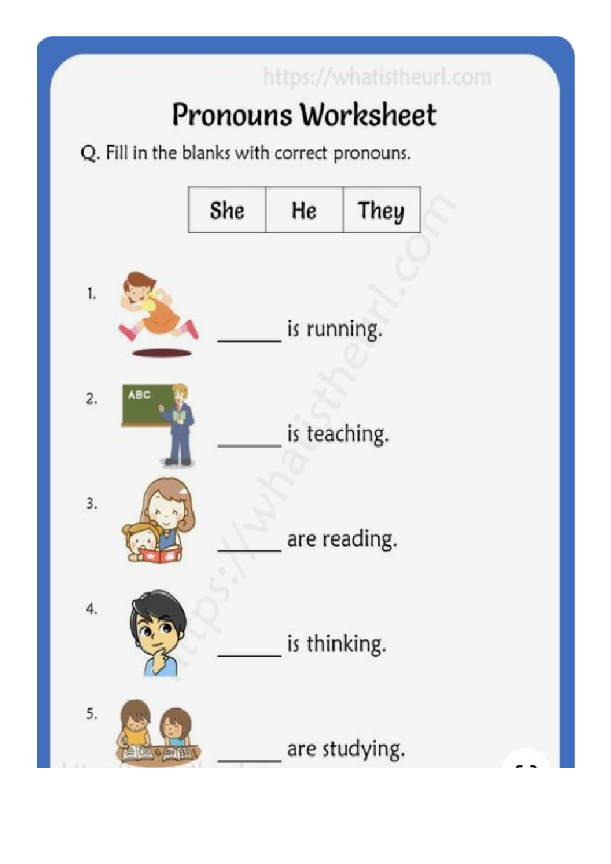 Grammar Exercises: Pronouns & Demonstratives for Grade 2 - Studocu