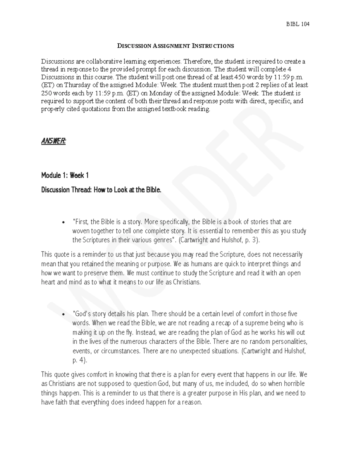 Quiz- The Bible, The Old Testament, and The Pentateuch - Question 1 1 / ...