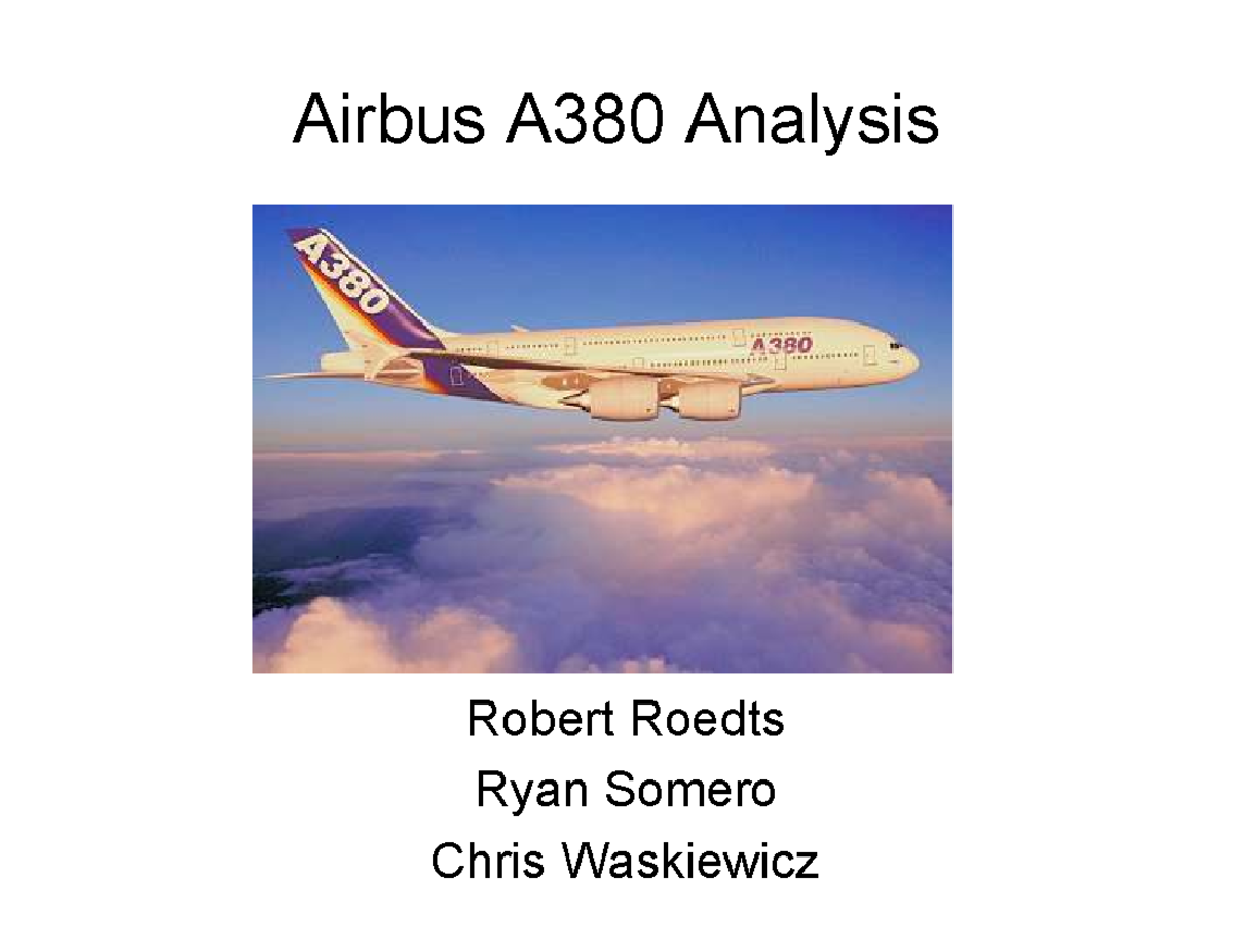 A380 Analysis: Specifications, Drag, and Design Considerations - Studocu