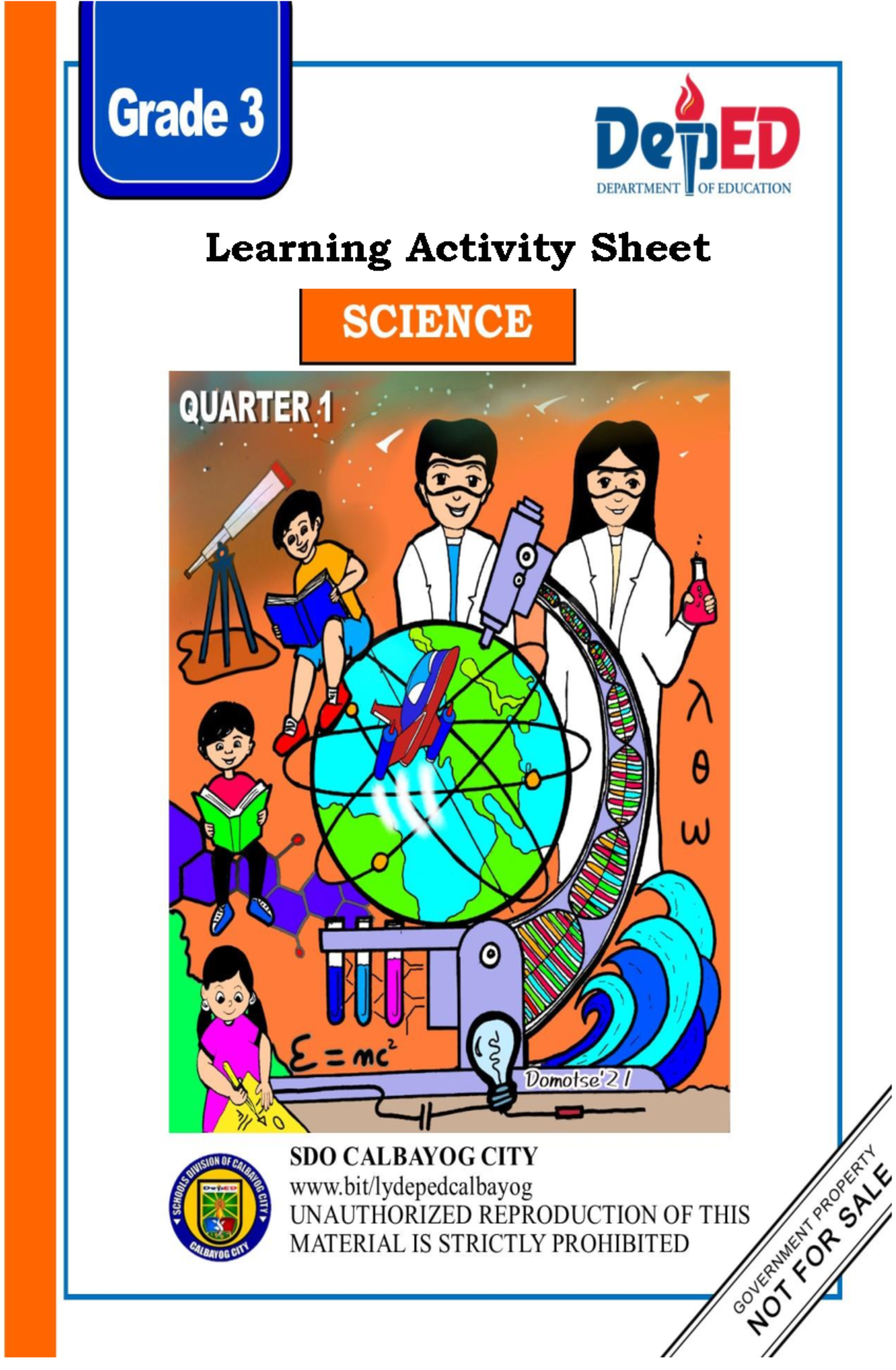 Grade 3 Combined LAS: Weeks 1-5 Learning Activities in Science - Studocu
