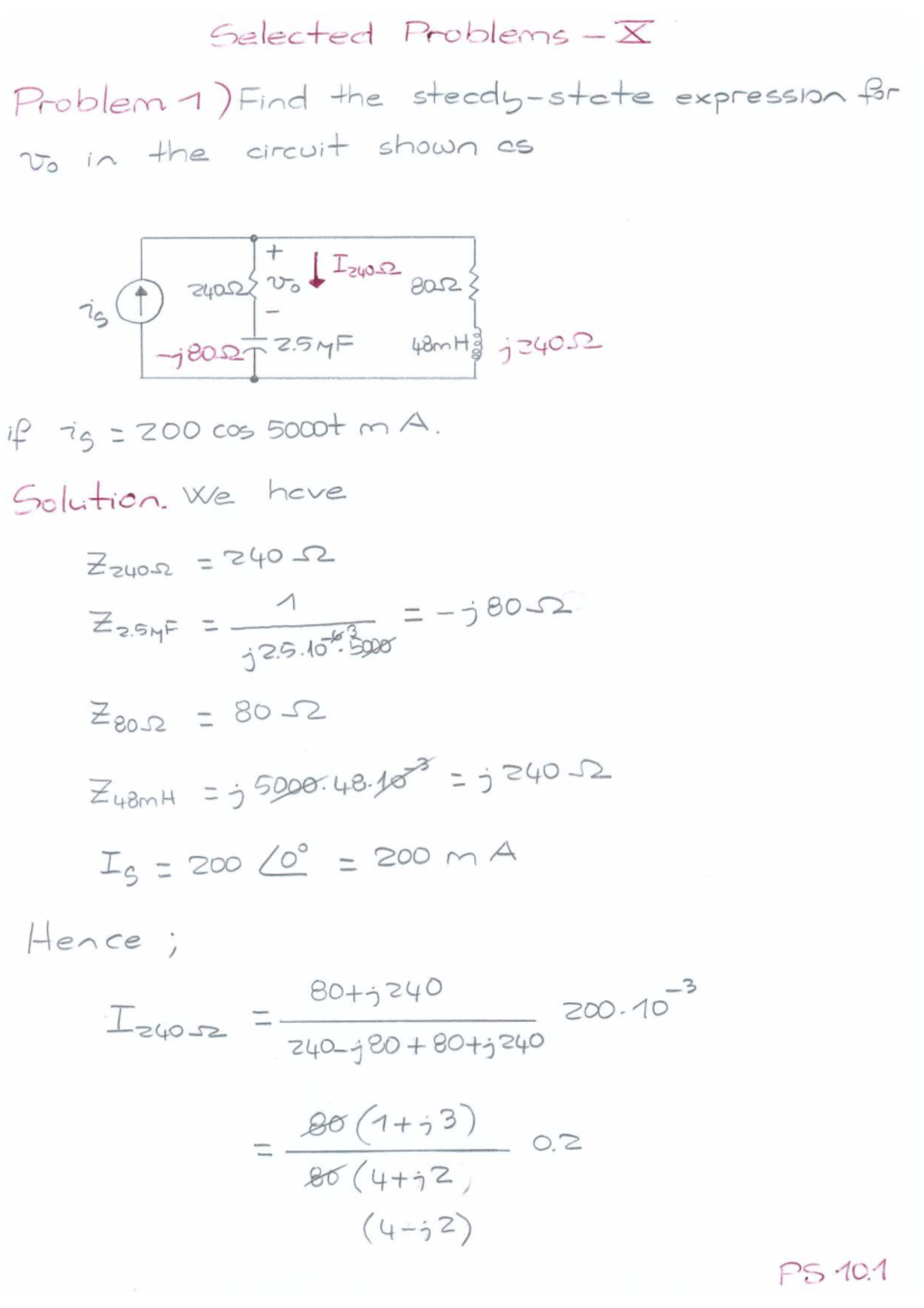 Selected Problems for CS I24052: Circuit Analysis and Solutions - Studocu