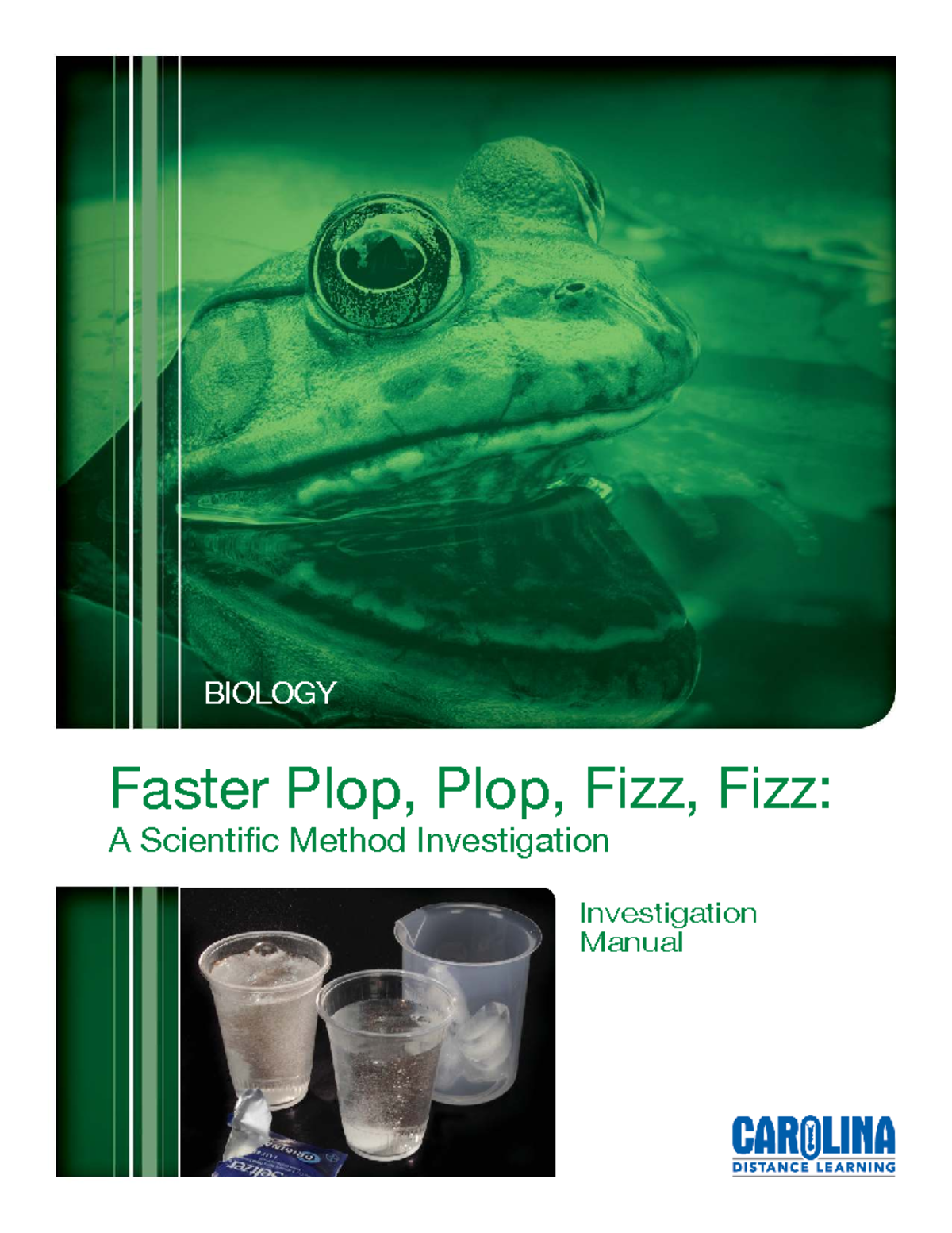 BIO 580102 Scientific Method: Fizzing Tablets Investigation Manual ...