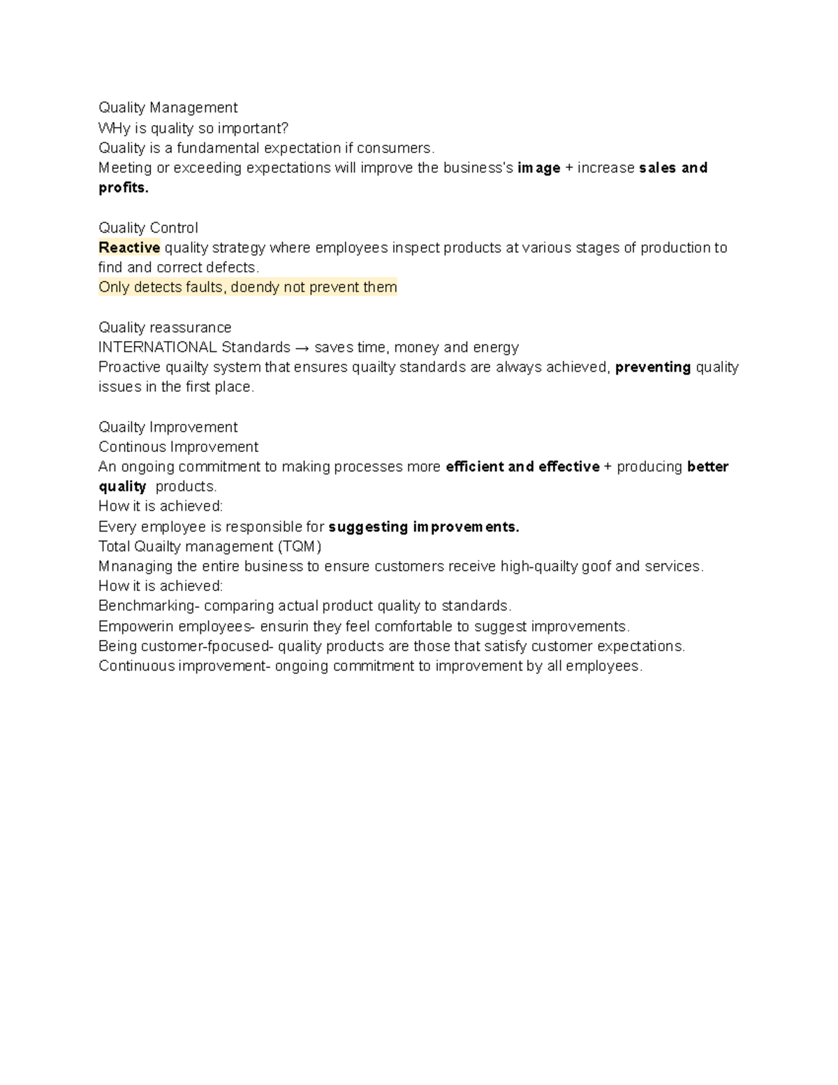 Quality Management: Importance, Control, and Continuous Improvement ...