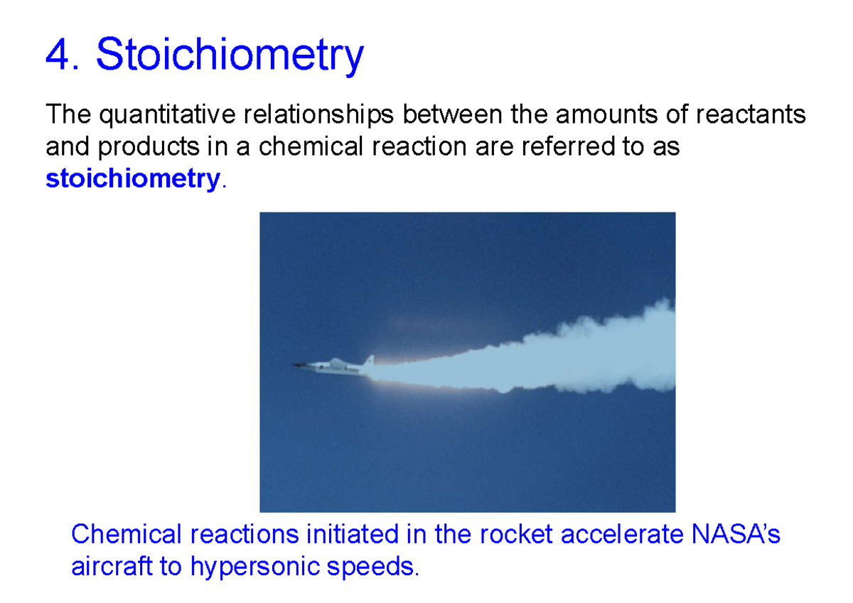4. Stoichiometry: Understanding Reactants, Products, and Yields - Studocu