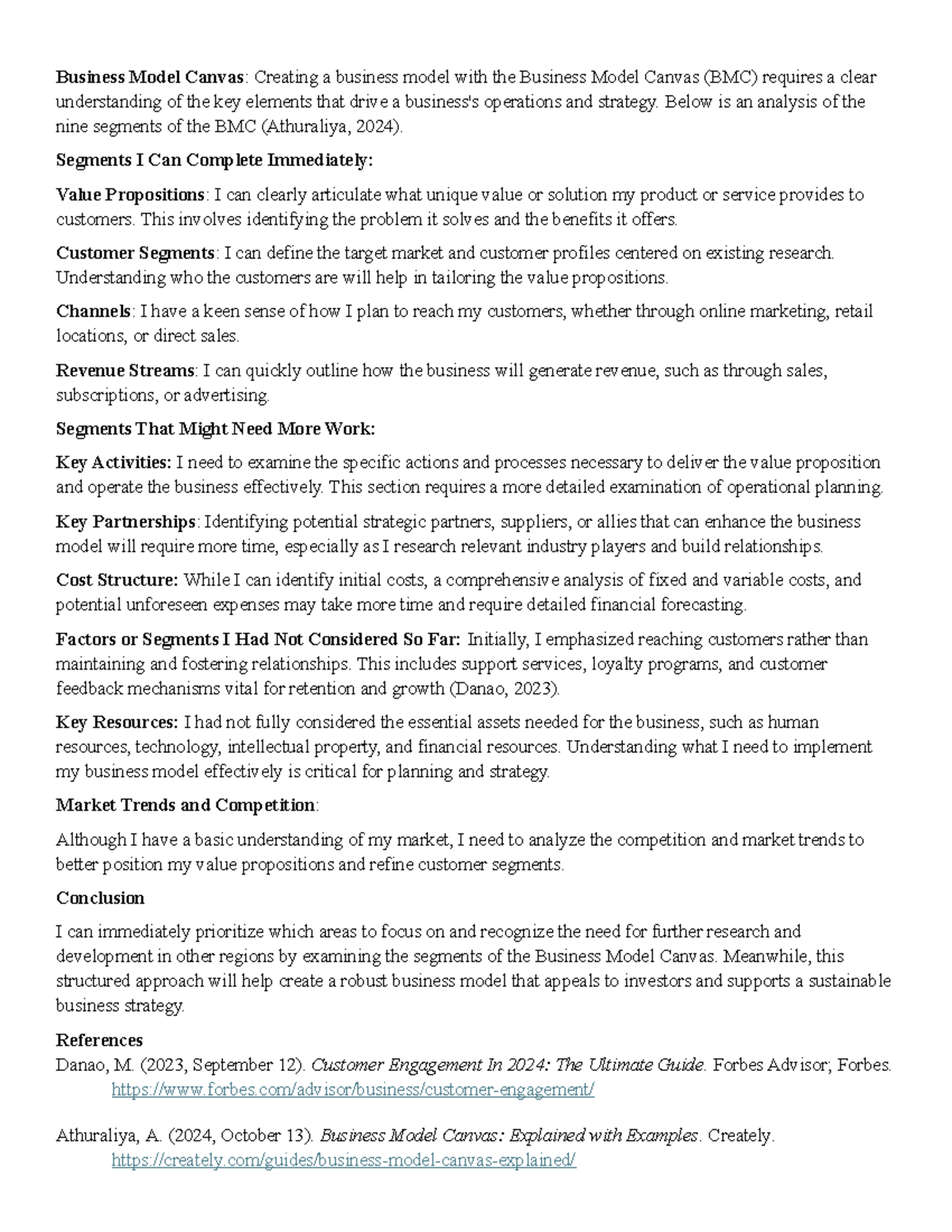 Module 3 Discussion - Business Model Canvas: Creating a business model ...