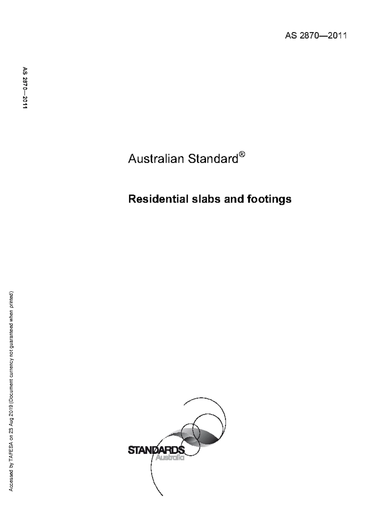 Australia Standard Residential Slabs and Footing 2870-2011 - Australian ...