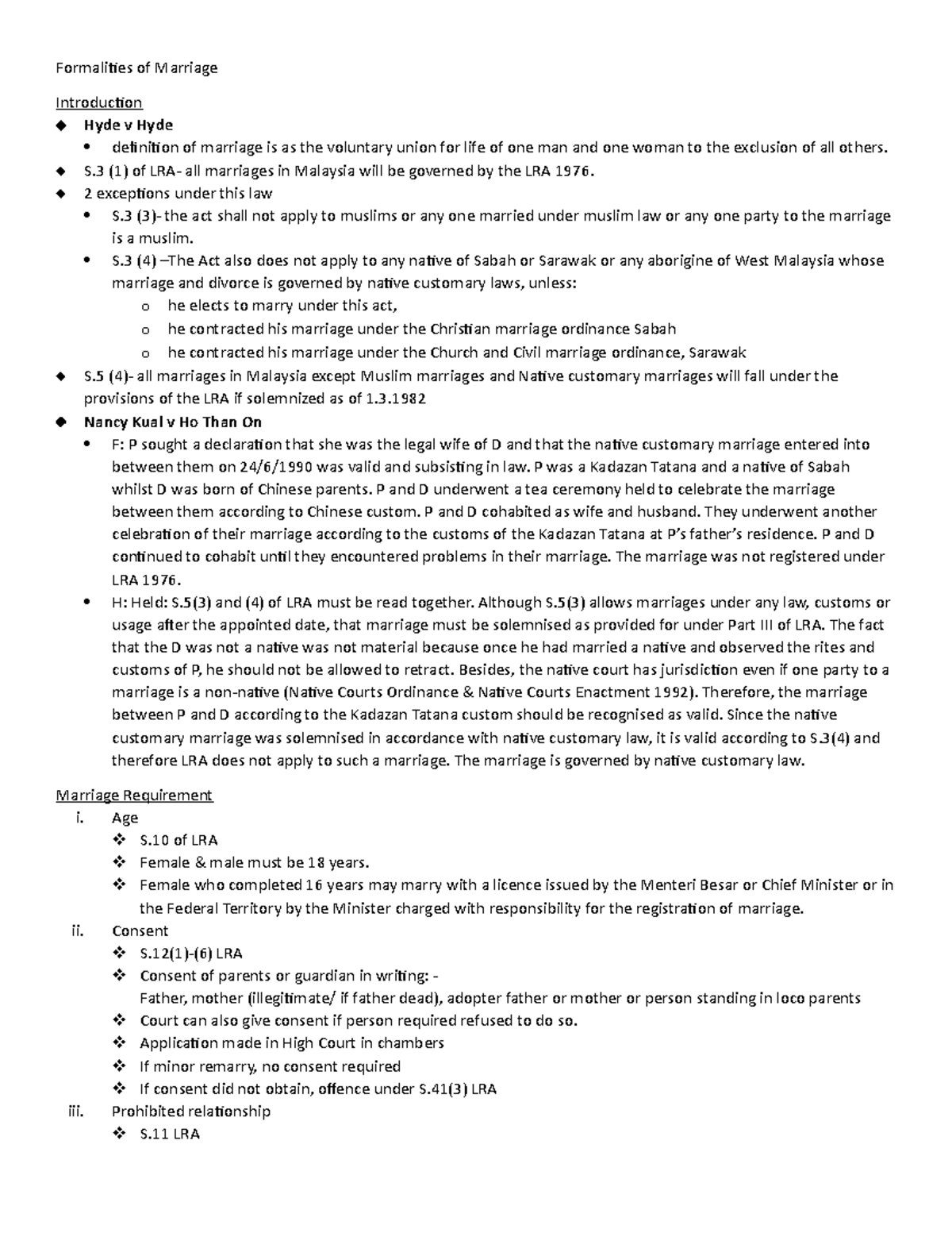 Formalities of Marriage in Malaysia: Legal Requirements and Procedures ...
