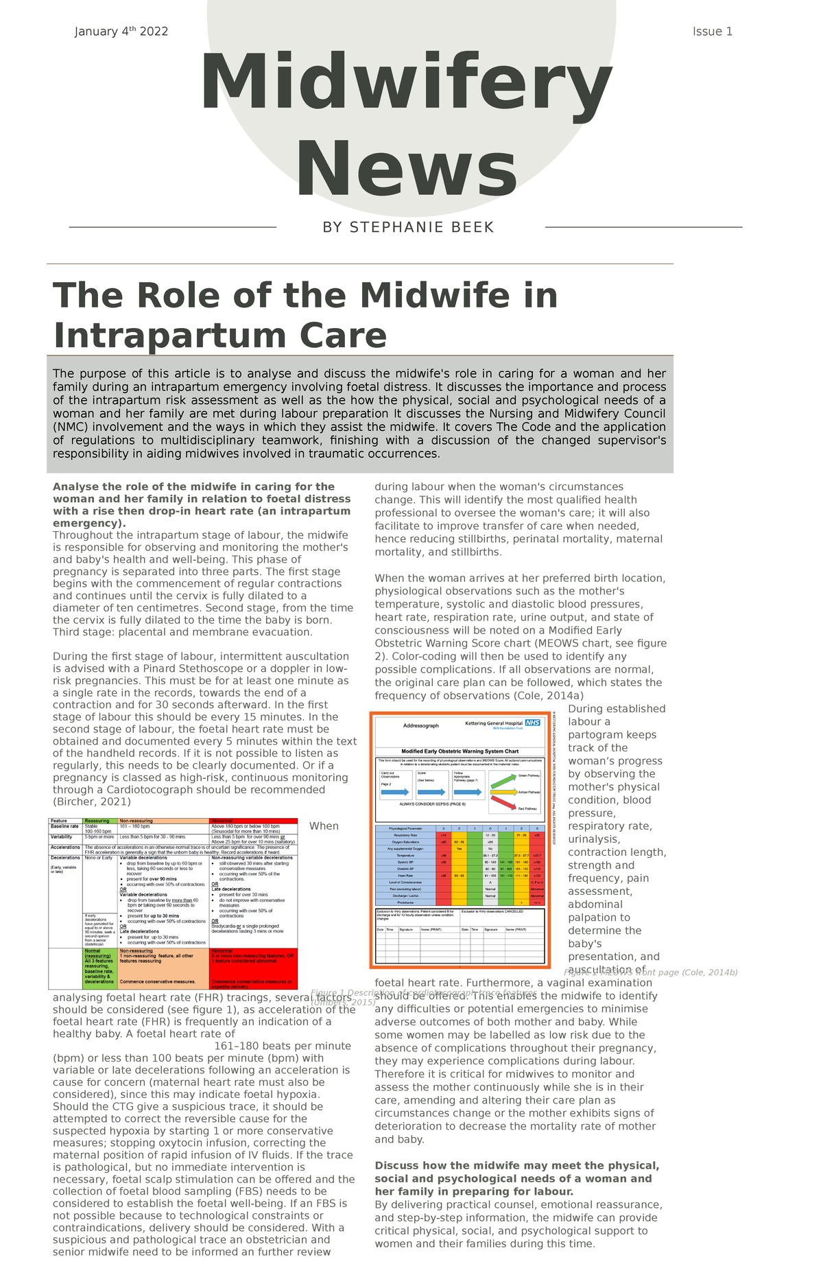 Unit 11 Intrapartum Care: The Midwife's Role in Emergencies - Studocu