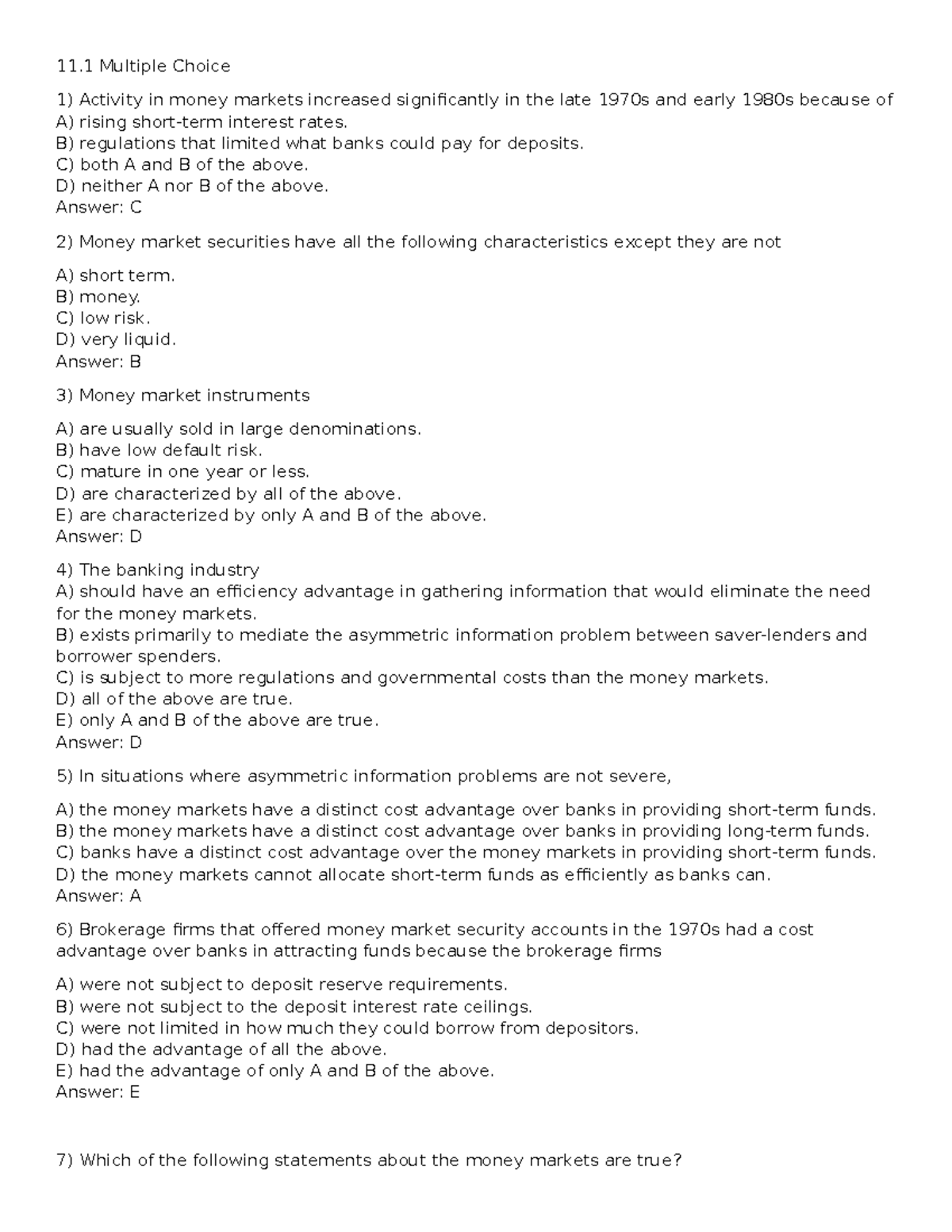 Midterm Study Guide: Money Markets & Securities (FIN 301) - Studocu