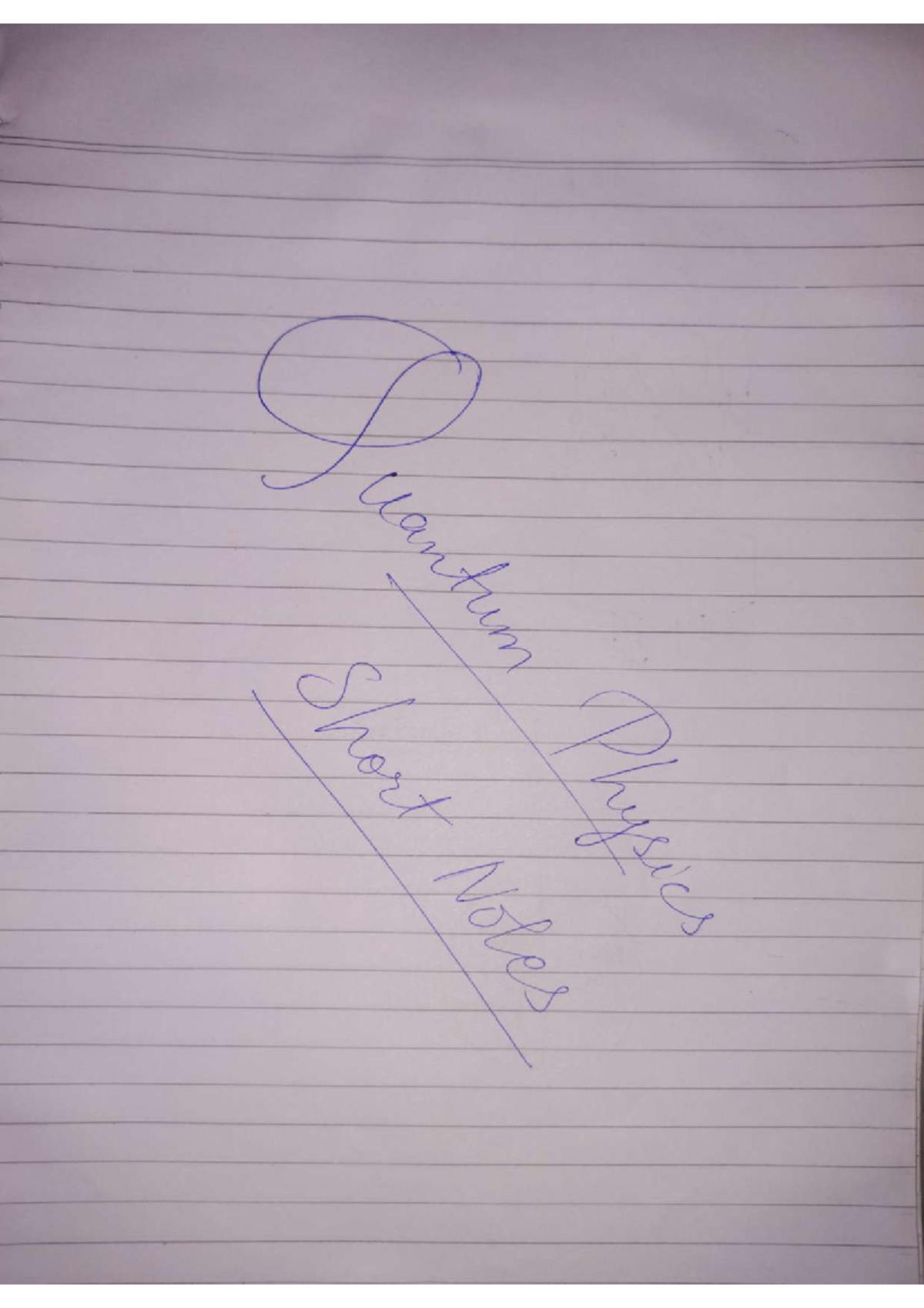 Quantum Physics Short Notes: Quantum Atomic Structure & Formulas (PHYS ...