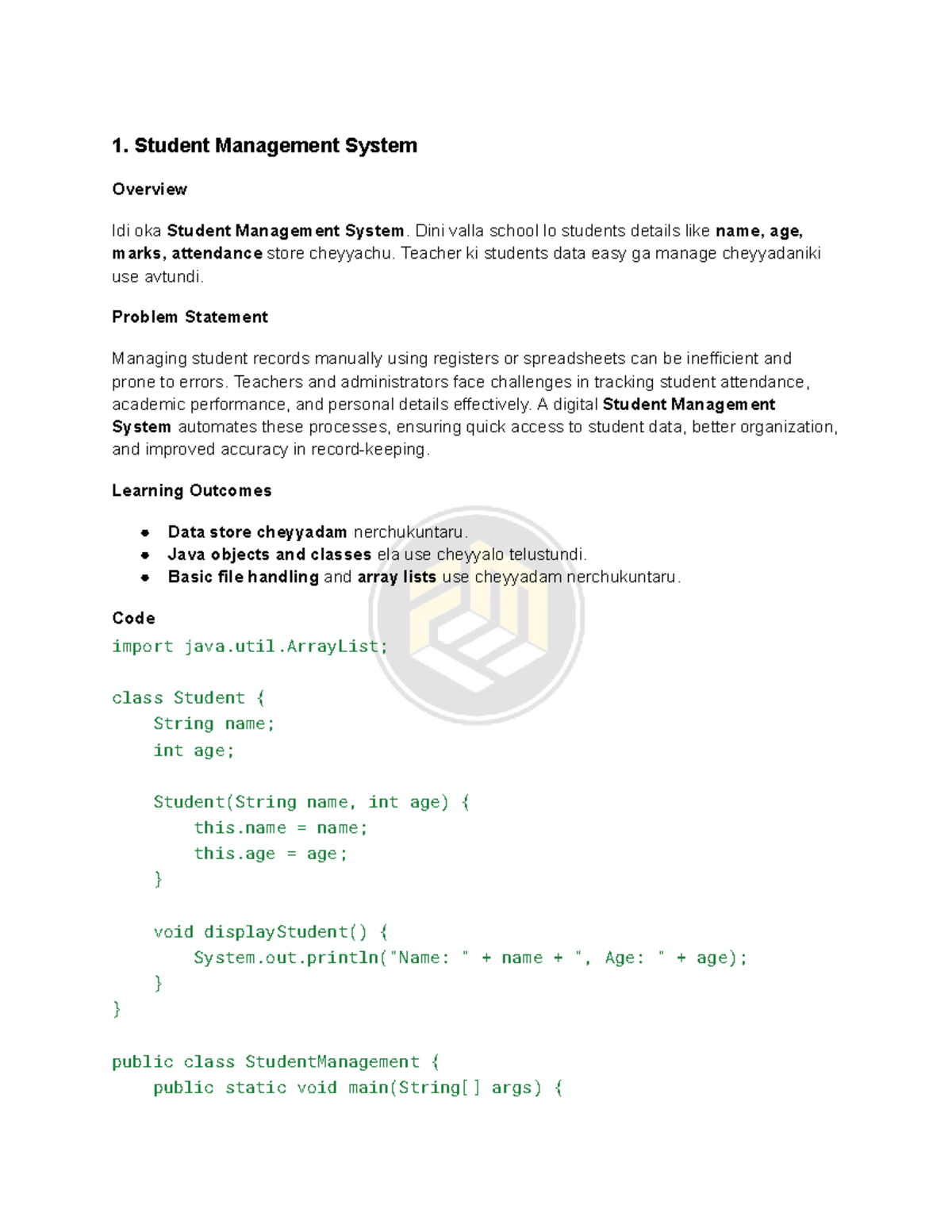 Projects - JFS - Overview of Student Management, ATM, Library, and More ...