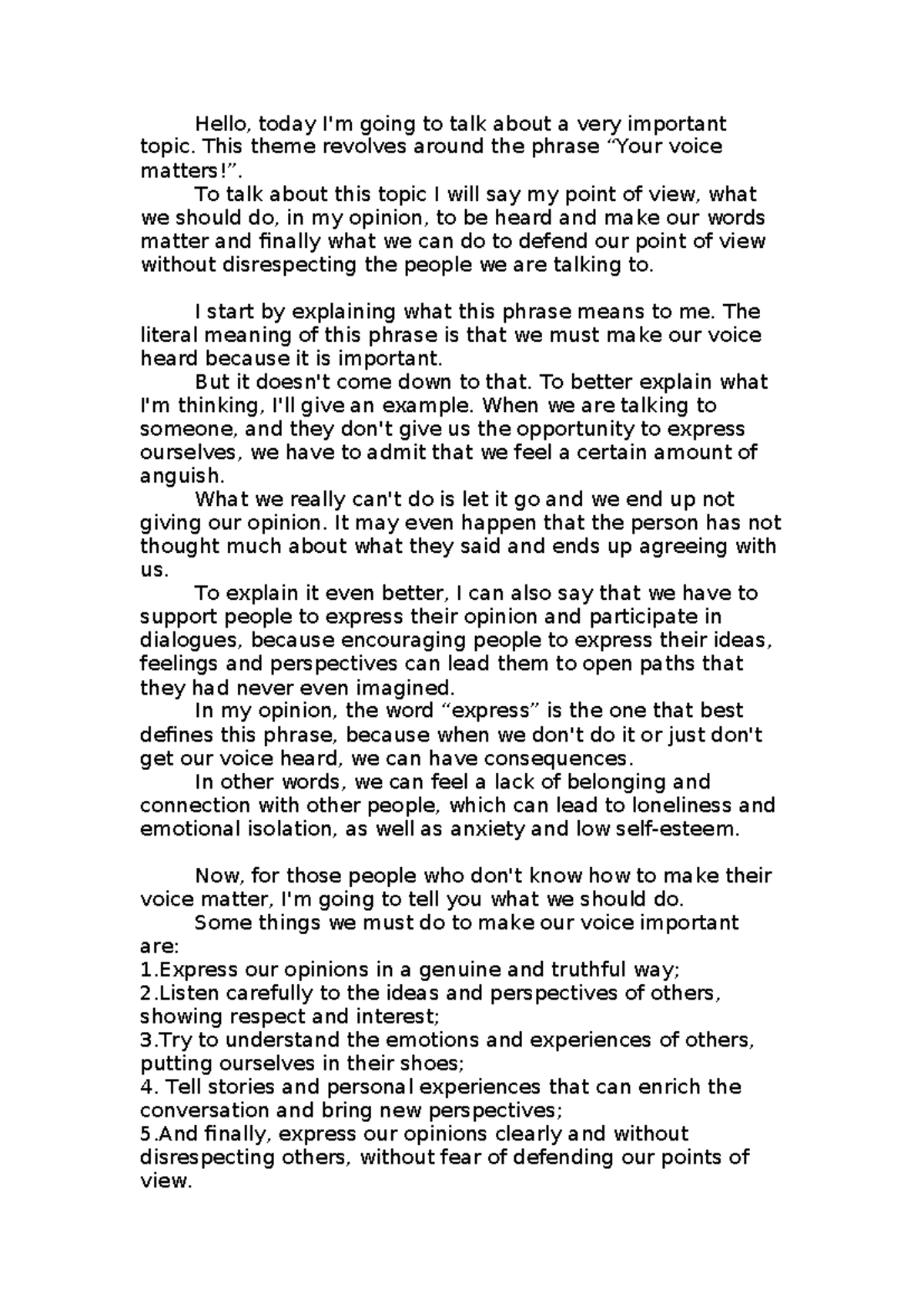 Your Voice Matters: Insights on Effective Communication in Oral ...