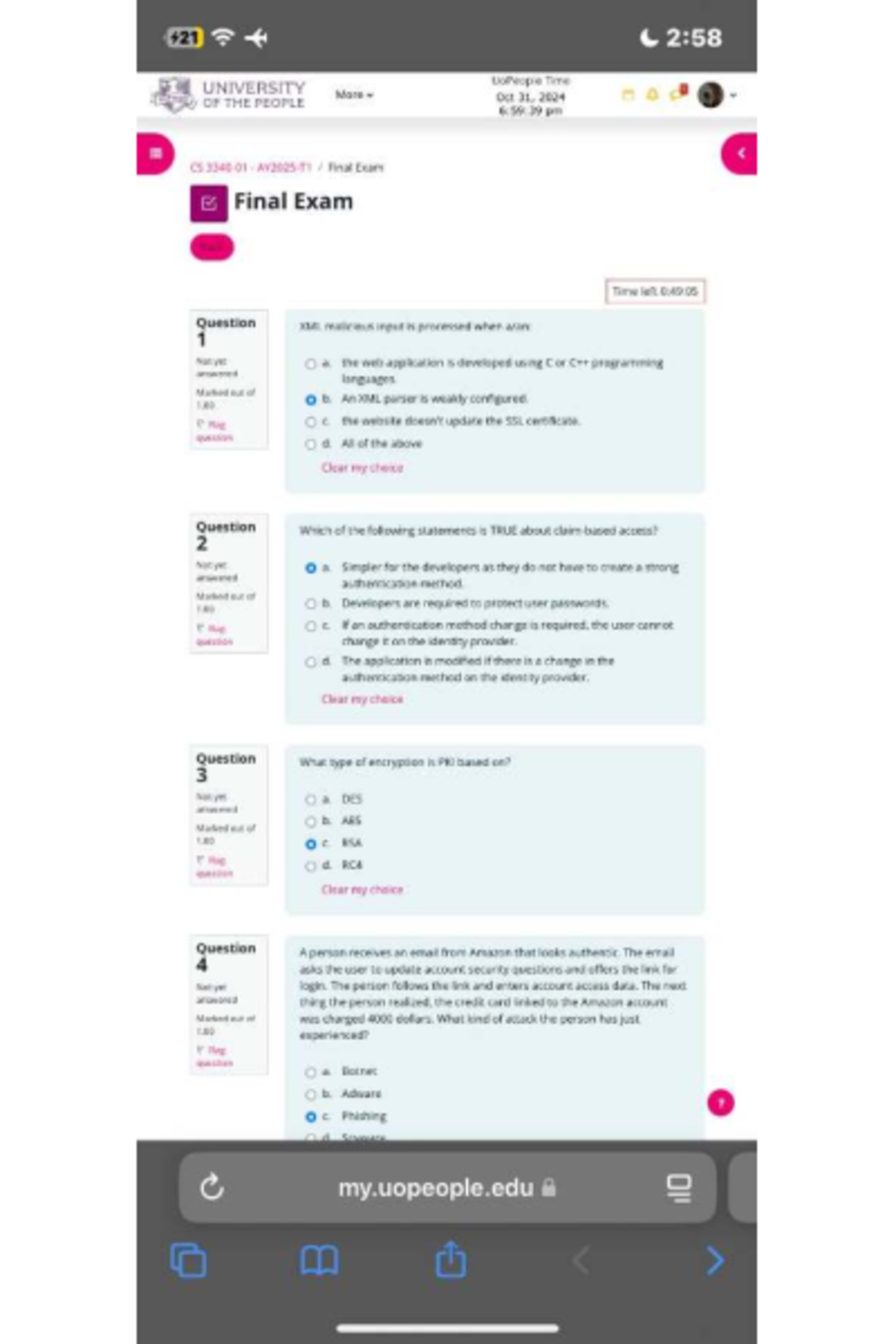 CS 421 Final Exam Practice Materials - Studocu