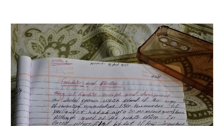 Franchise and Election Theory: Concepts and Development (9 88159) - Studocu