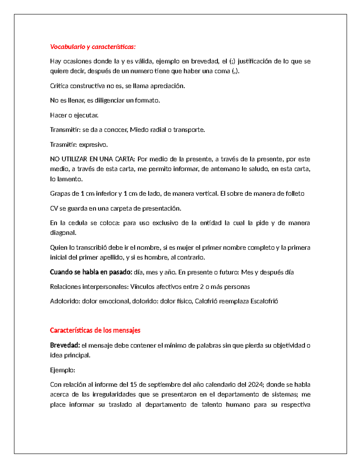 Características del Mensaje Comercial: Vocabulario y Normas Esenciales ...