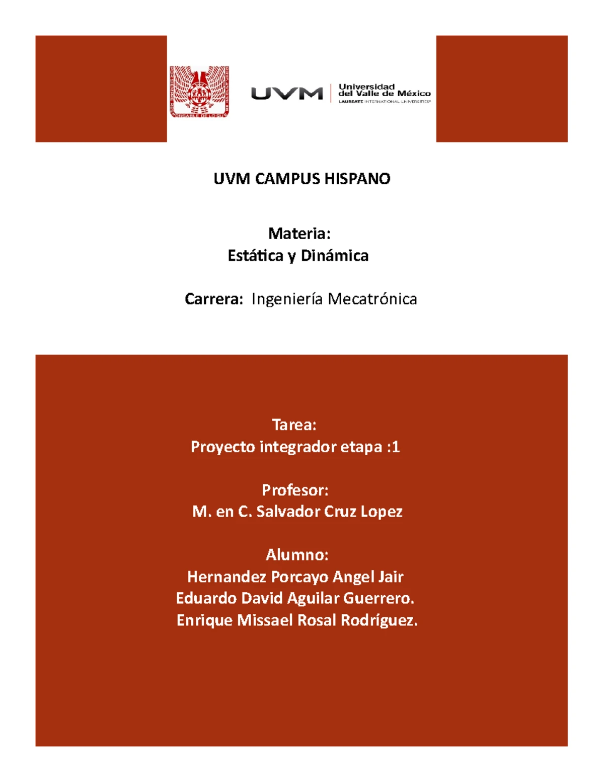 Proyecto integrador etapa 3 - Actividad 16. Proyecto integrador etapa 3 Alumno: Carlo Marcelo ...