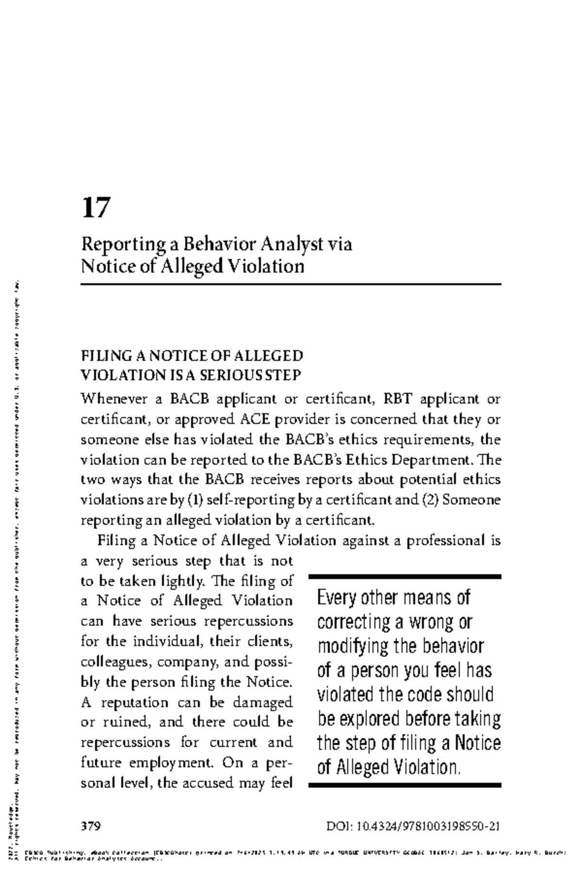 Filing a Notice of Alleged Violation: A Guide for Behavior Analysts ...