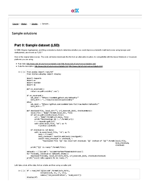 Sample solutions Solution Notebook 9 CSE 6040 - Sample solutions Solution: Notebook 9 CSE6040x ...