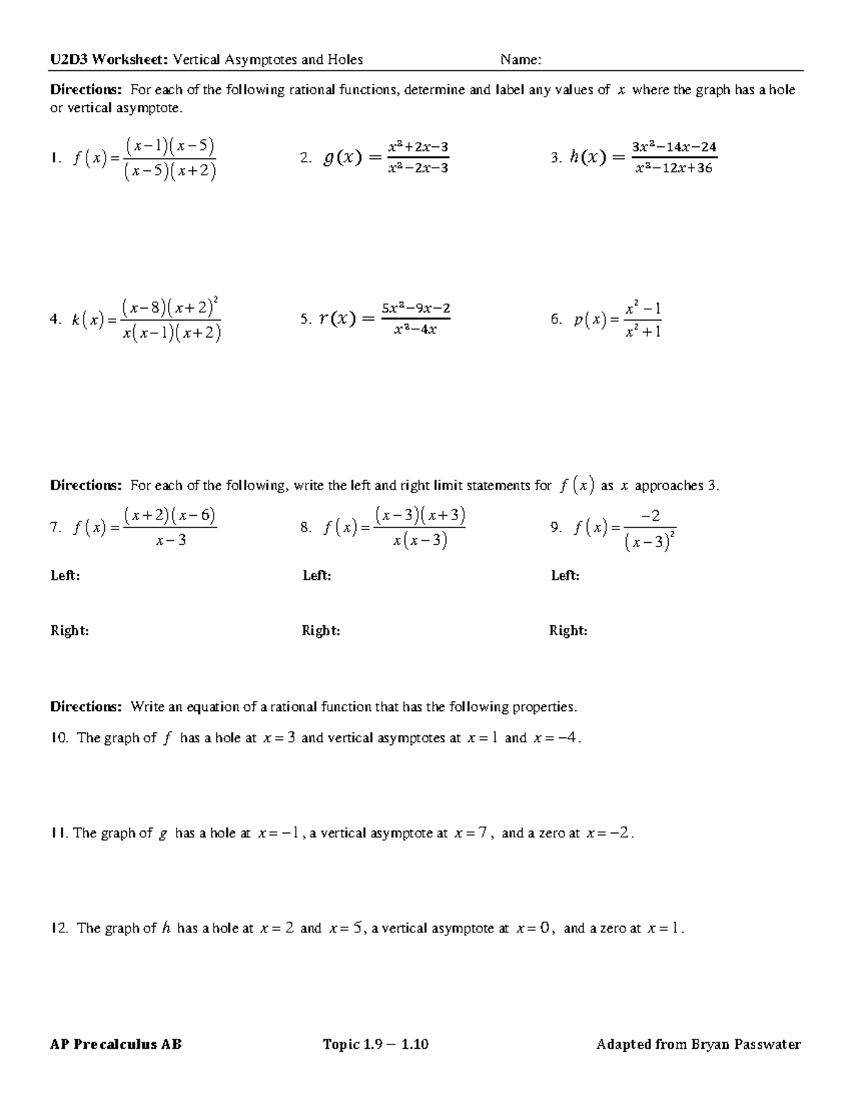 U2D3+-+HW+-+1 - U2D3+-+HW+-+1 - 𝐀𝐏 𝐏𝐫𝐞𝐜𝐚𝐥𝐜𝐮𝐥𝐮𝐬 𝐀𝐁 Topic 1. 9 − 1. 10 ...