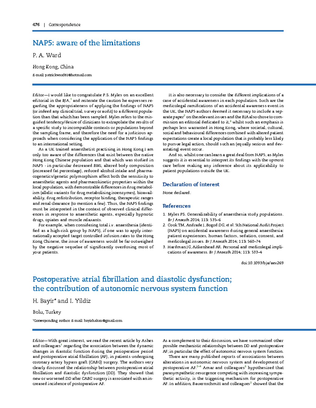 Postoperative AF & Diastolic Dysfunction: Insights on ANS Role - Studocu