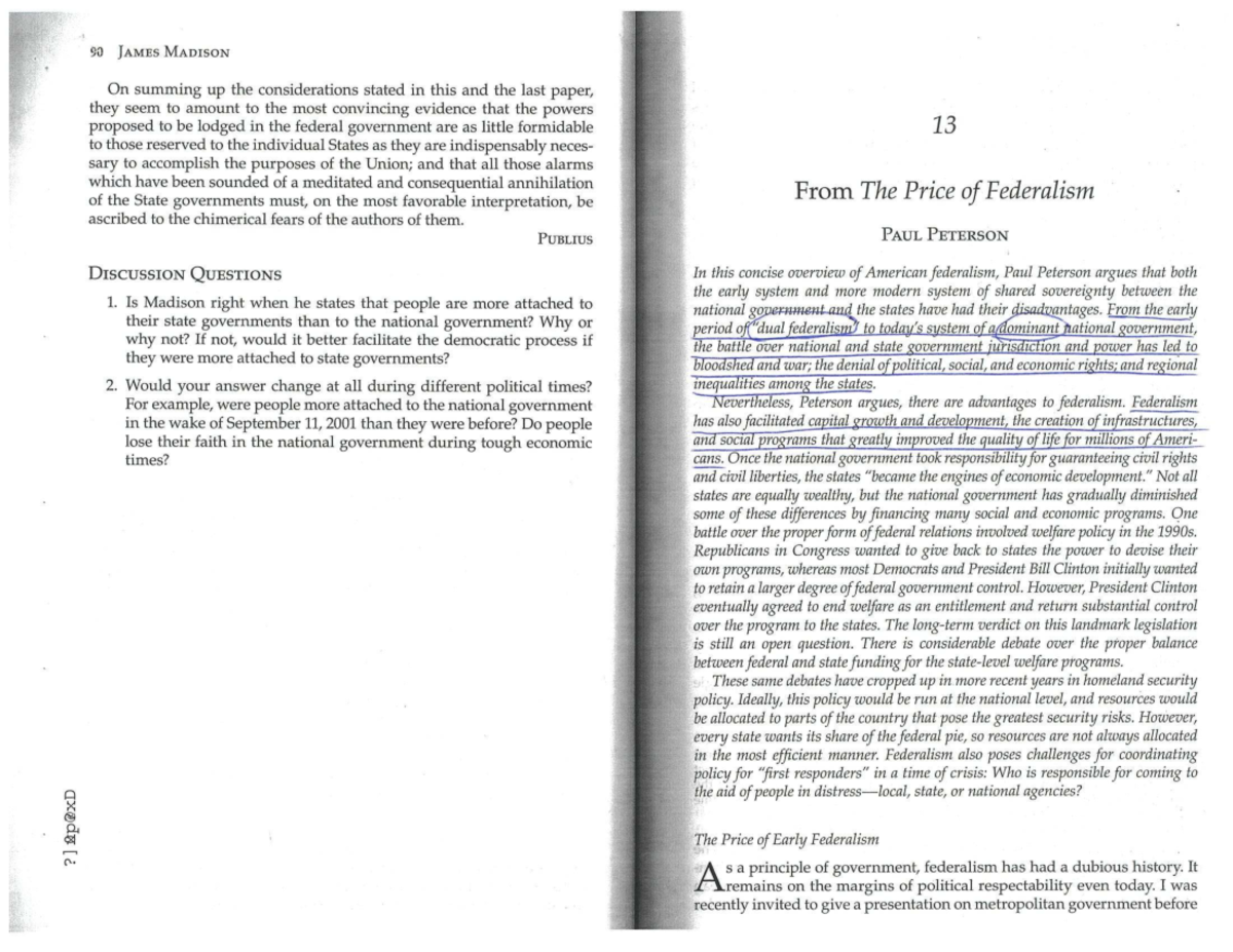 Final Exam Study Guide for ABC123: Understanding Federalism and Its ...