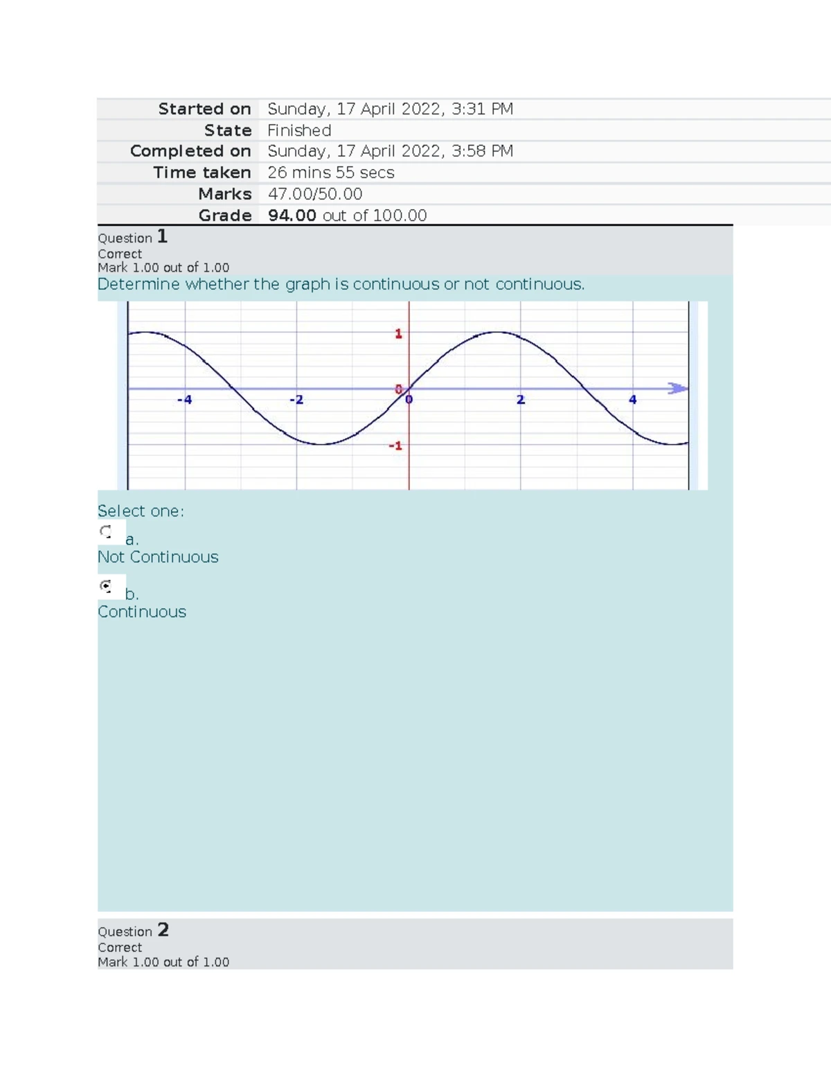 MATH6100 Calculus 1 Final Quiz 2 Review and Answers - Studocu