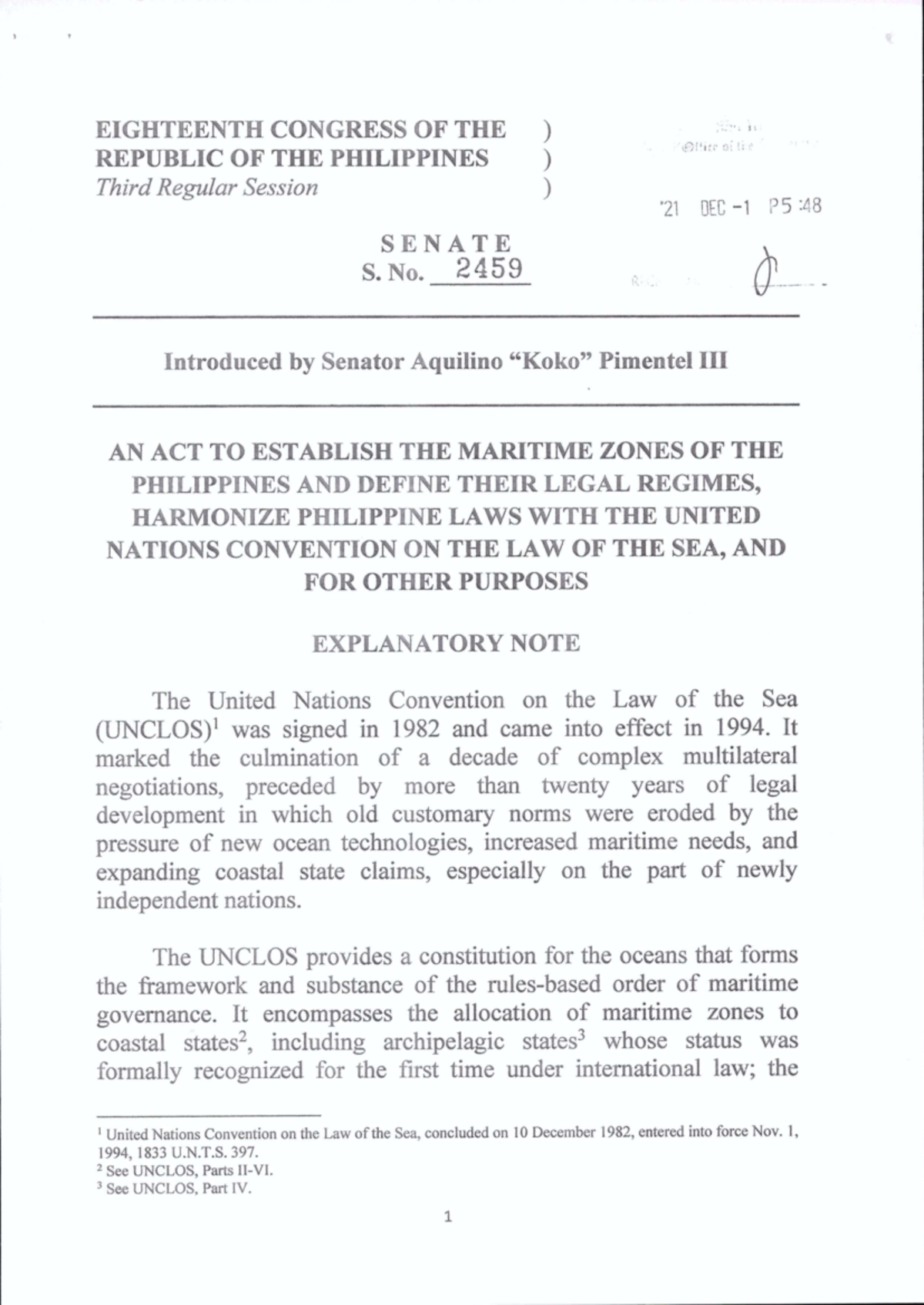 Philippine Maritime Zones Act: Harmonizing UNCLOS with Local Laws - Studocu