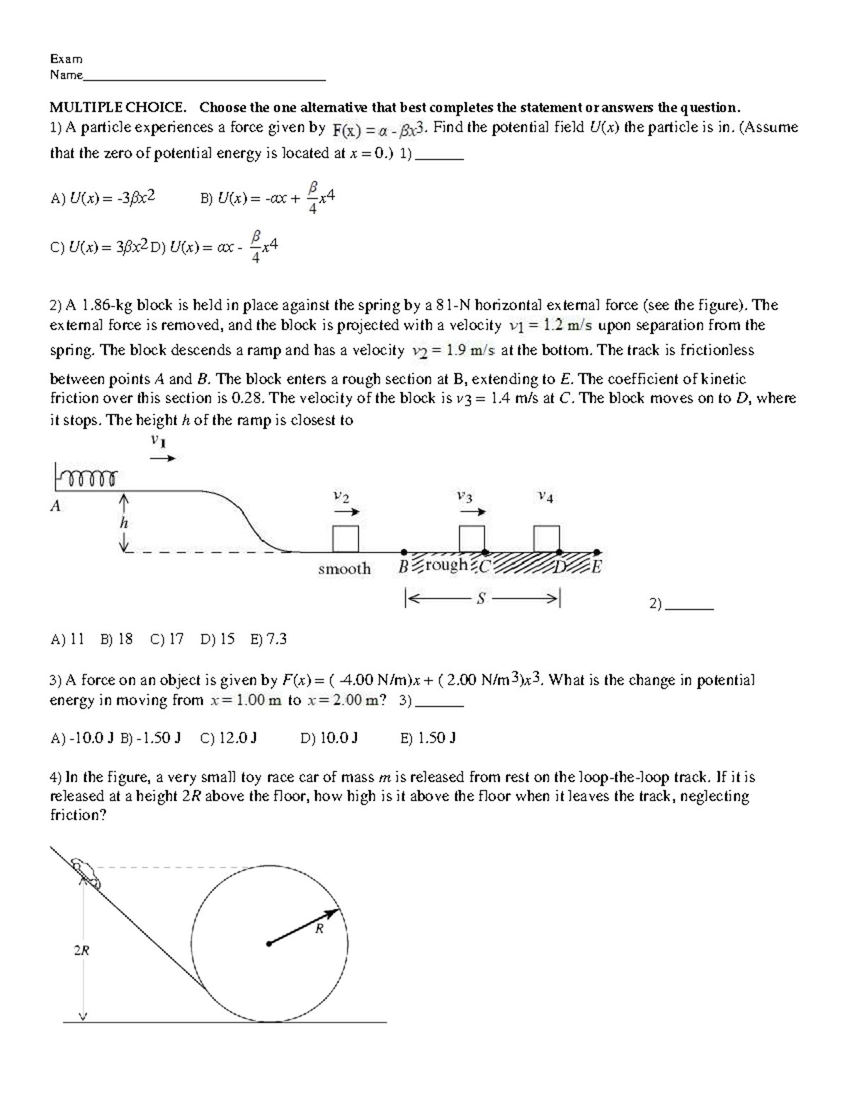 Practice Exam MULTIPLE CHOICE: Chapters 7-8 with Answers - Studocu