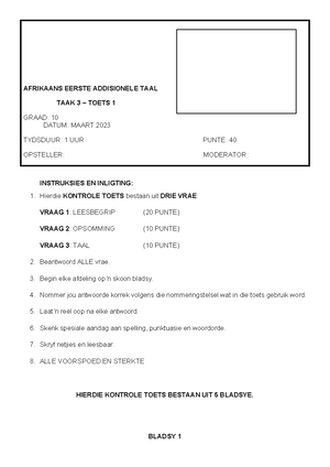 Formaat van 'n vriendskaplike brief - Formaat van ‘n vriendskaplike ...