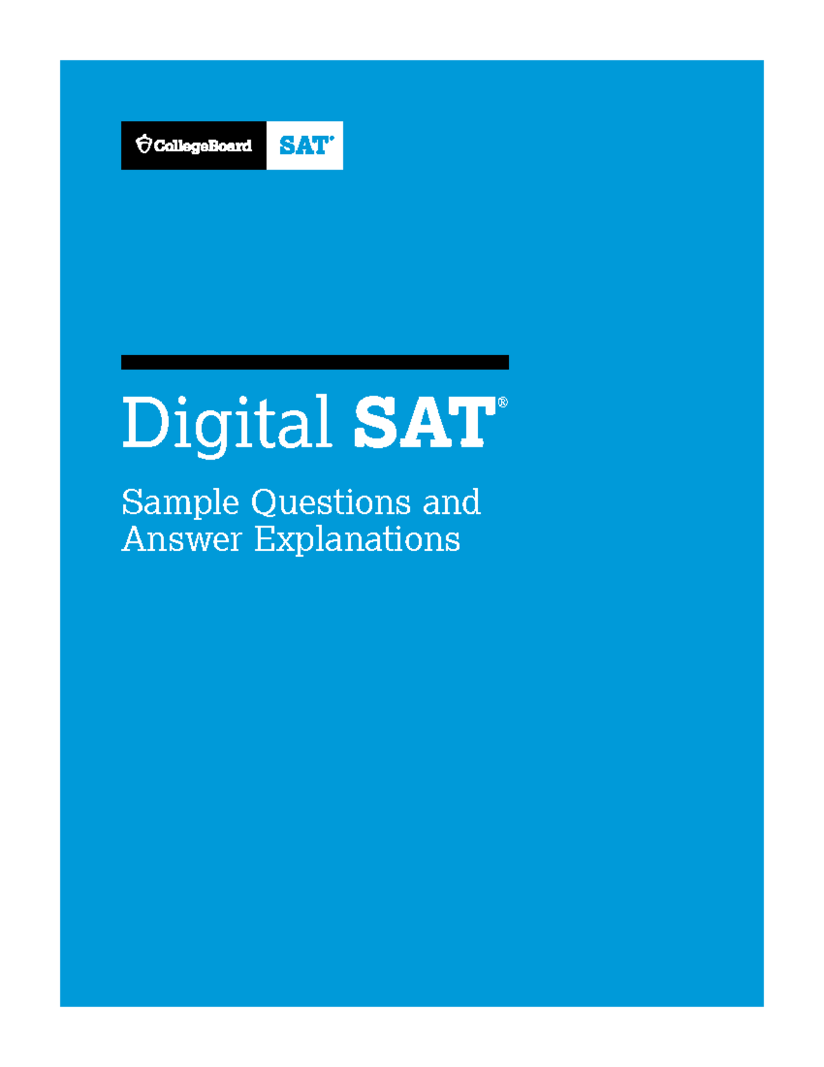 Digital SAT Sample Questions: Reading and Writing Insights - Studocu
