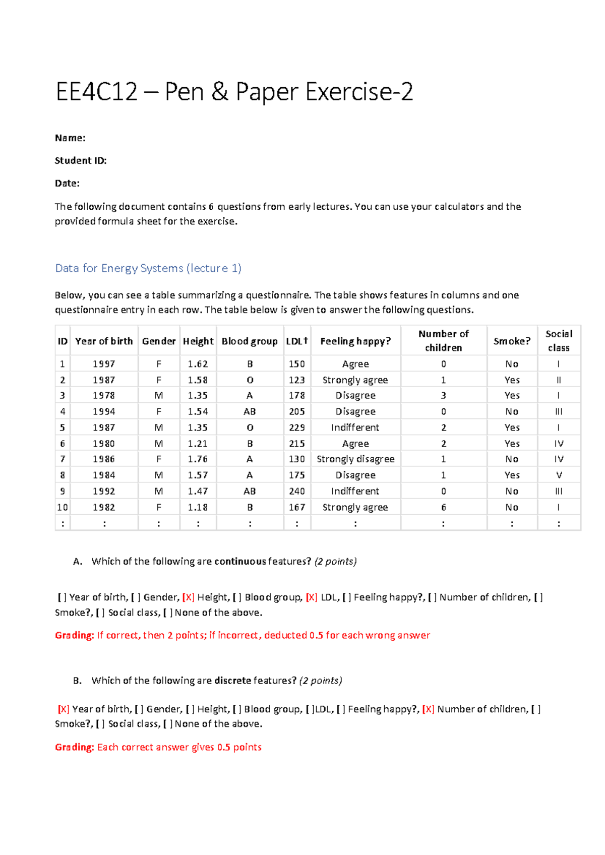 P&P2 2025 Sol - Pen and Paper Exercise on Energy Systems and ML ...