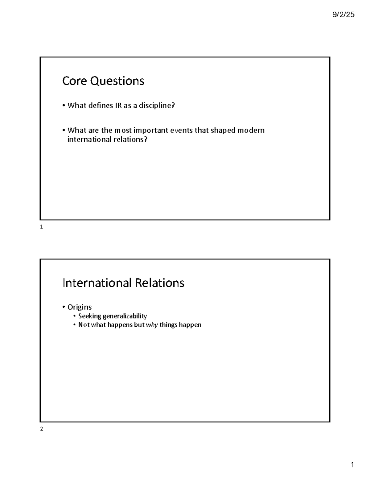 International Relations: Key Concepts & Historical Milestones (IR 101 ...