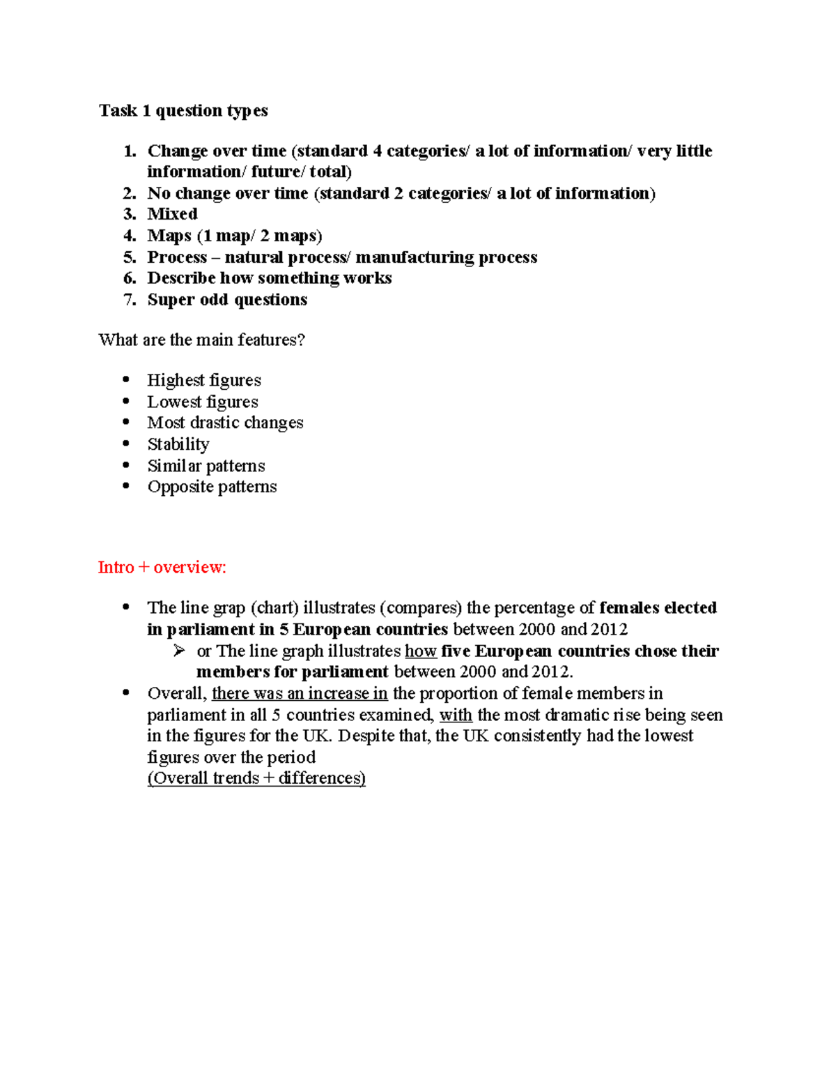 Writing Task 1: Analyzing Graphs and Charts for Data Trends - Studocu