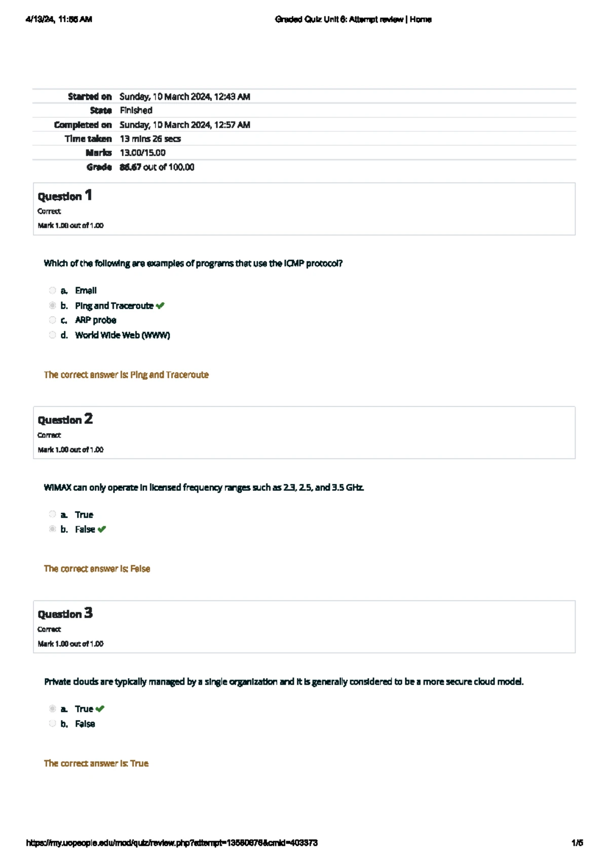 Graded Quiz Unit 6 Review - Performance Assessment Analysis - Studocu