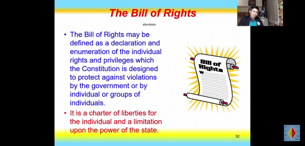 SCREENSHOT OF ATTY. DUKA'S LECTURE ON CONSTITUTIONAL LAW 2 - Consti-law ...