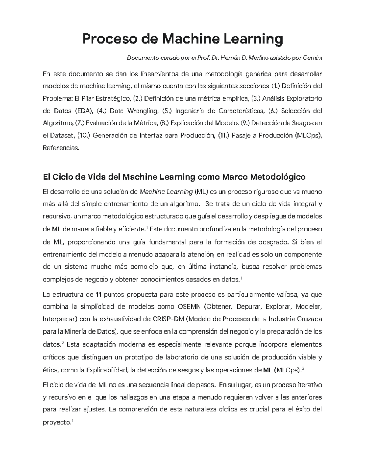 Proceso de Machine Learning: Metodología y Ciclo de Vida (ML-101) - Studocu