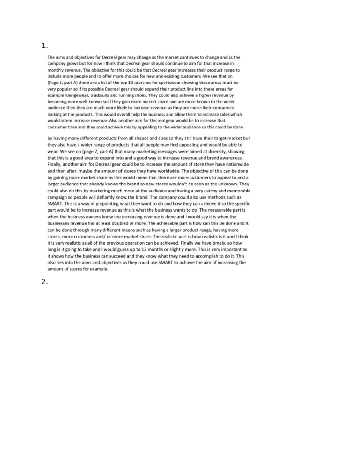 MGMT 301: Exam Notes on Developing a Marketing Campaign for Decreal ...