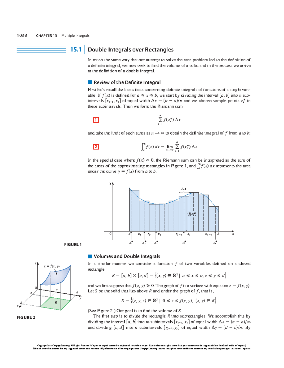Double integrals - integration - 1038 CHAPTER 15 Multiple *ntegrals ...